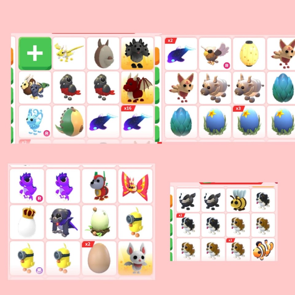 40 Adopt From Me Pets Inventory Roblox Kids Game (YOU CHOOSE ANY 40) | eBay