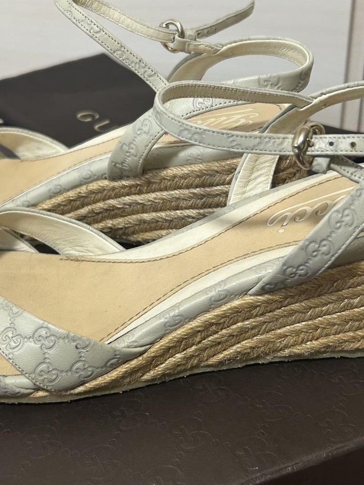 [GUCCI] Officially Manufactured Wedge Sandals, Size 6.5 | eBay