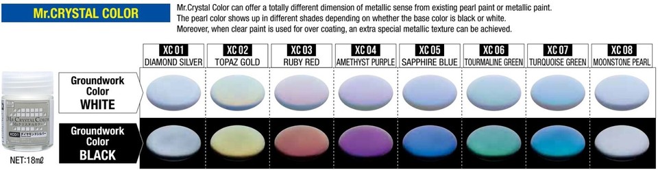 Mr. Hobby XC05 Mr. Crystal Color Sapphire Blue Lacquer Paint 18ml - US ...