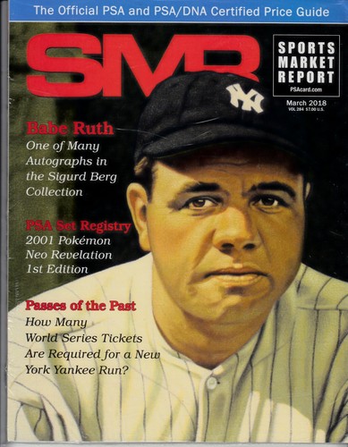 Sports Market Report Price Guide March 2018 Babe Ruth The Sigurd Berg Collection | eBay