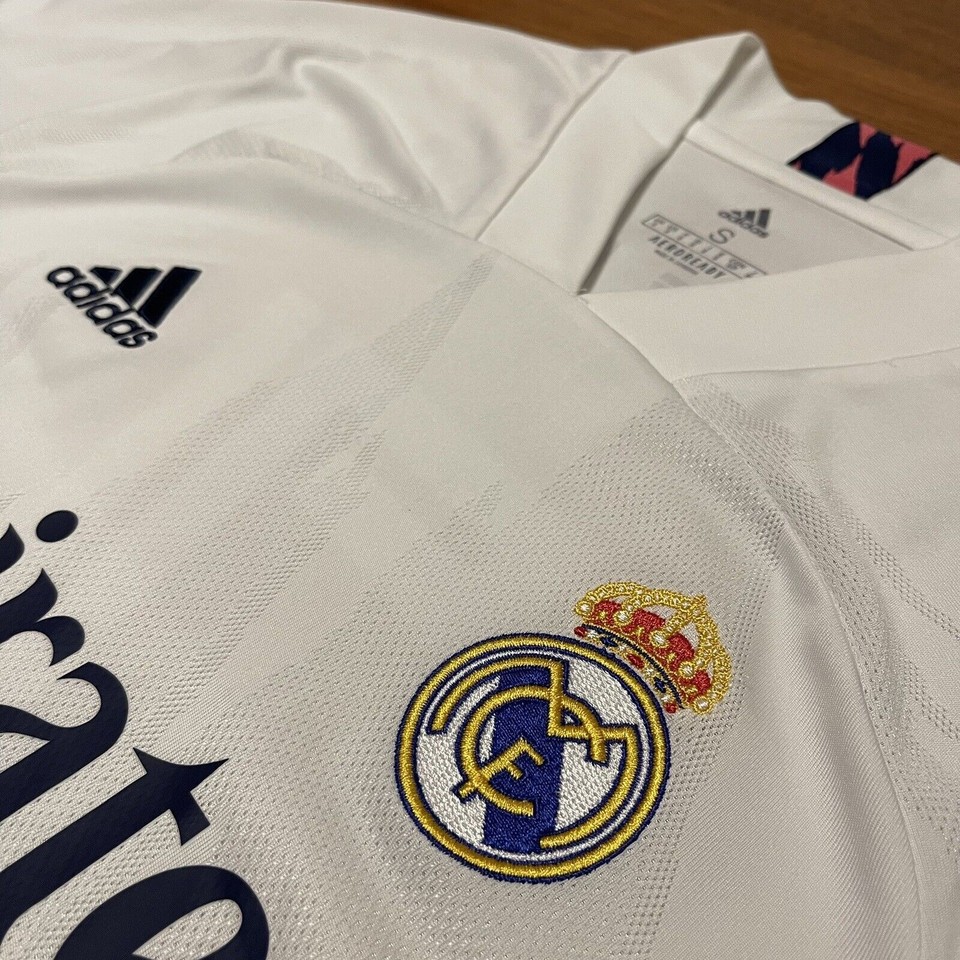 REAL MADRID ADIDAS 2020/2021 FOOTBALL HOME JERSEY #7 HAZARD SIZE “S ...