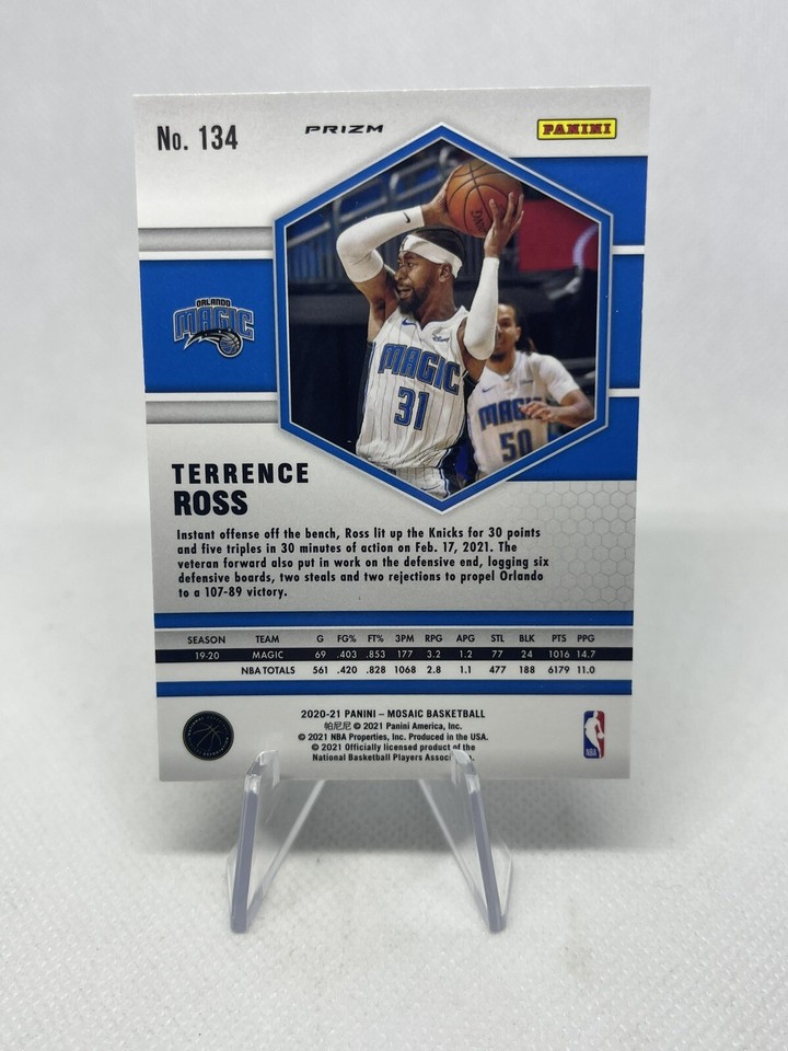 2020-21 Panini Mosaic Terrence Ross Silver Mosaic Prizm #134 Magic | eBay
