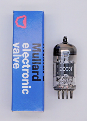 真空管 Mullard ECC81 British Made near mint pair (2pcs.)｜家電、AV、カメラ