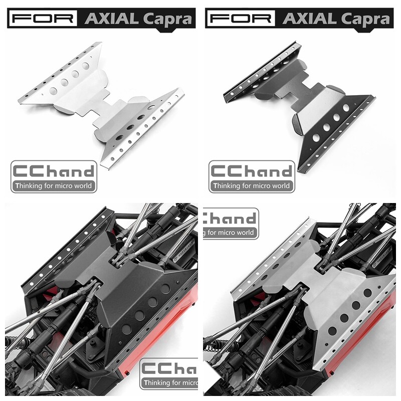 Metal bottom chassis under protection cover for AXIAL CAPRA 1.9 ...