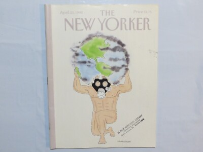 New Yorker Magazine April 23 1990 Richard Mankoff Art Earth Day 2R | eBay
