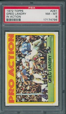 1972 Topps #261 Greg Landry IA PSA NM-MT 8 *4796 | eBay