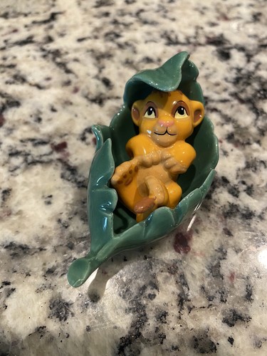 Vintage Disney The Lion King Baby Simba in Leaf Bone China Porcelain ...