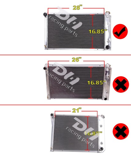 4 Row Radiator For 1968-1973 Chevy Chevelle/68-77 El Camino/71-90 ...