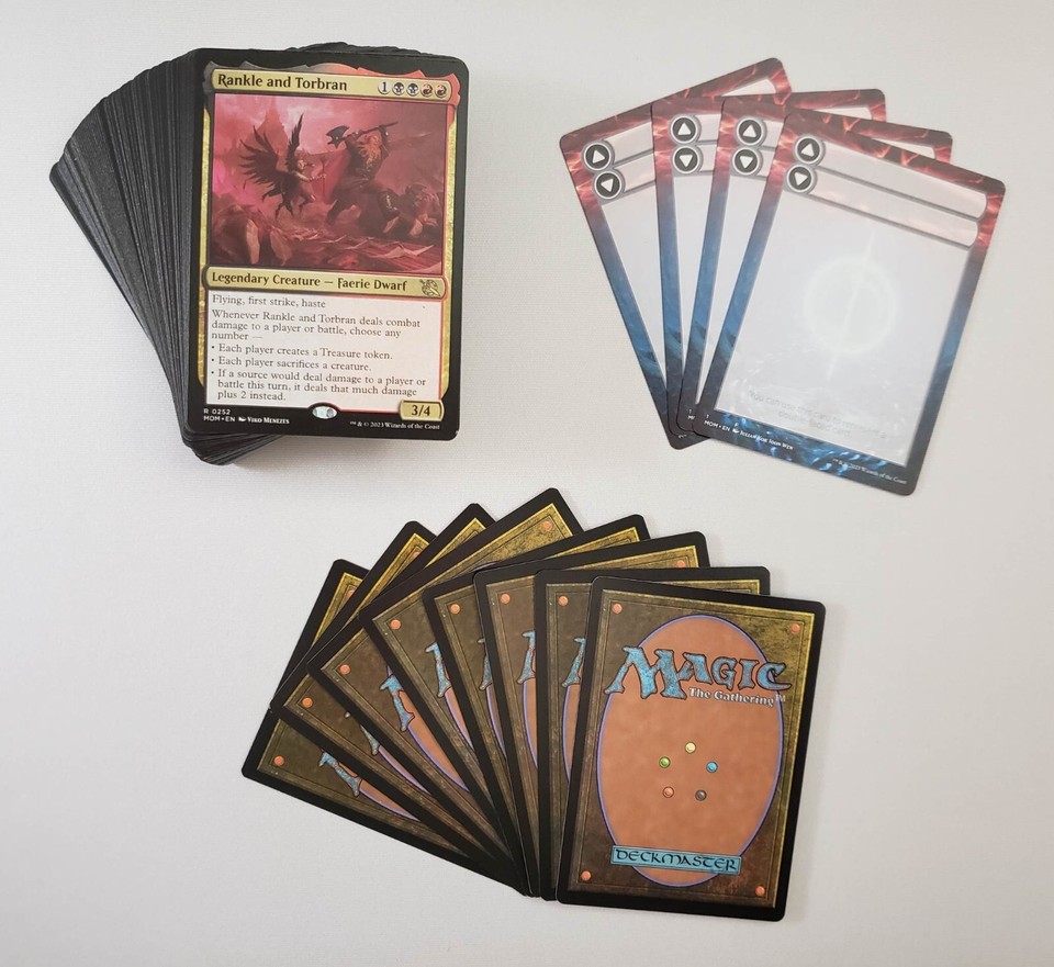 MTG Commander Rankle and Torbran Custom 100 Card EDH Deck with Rares | eBay