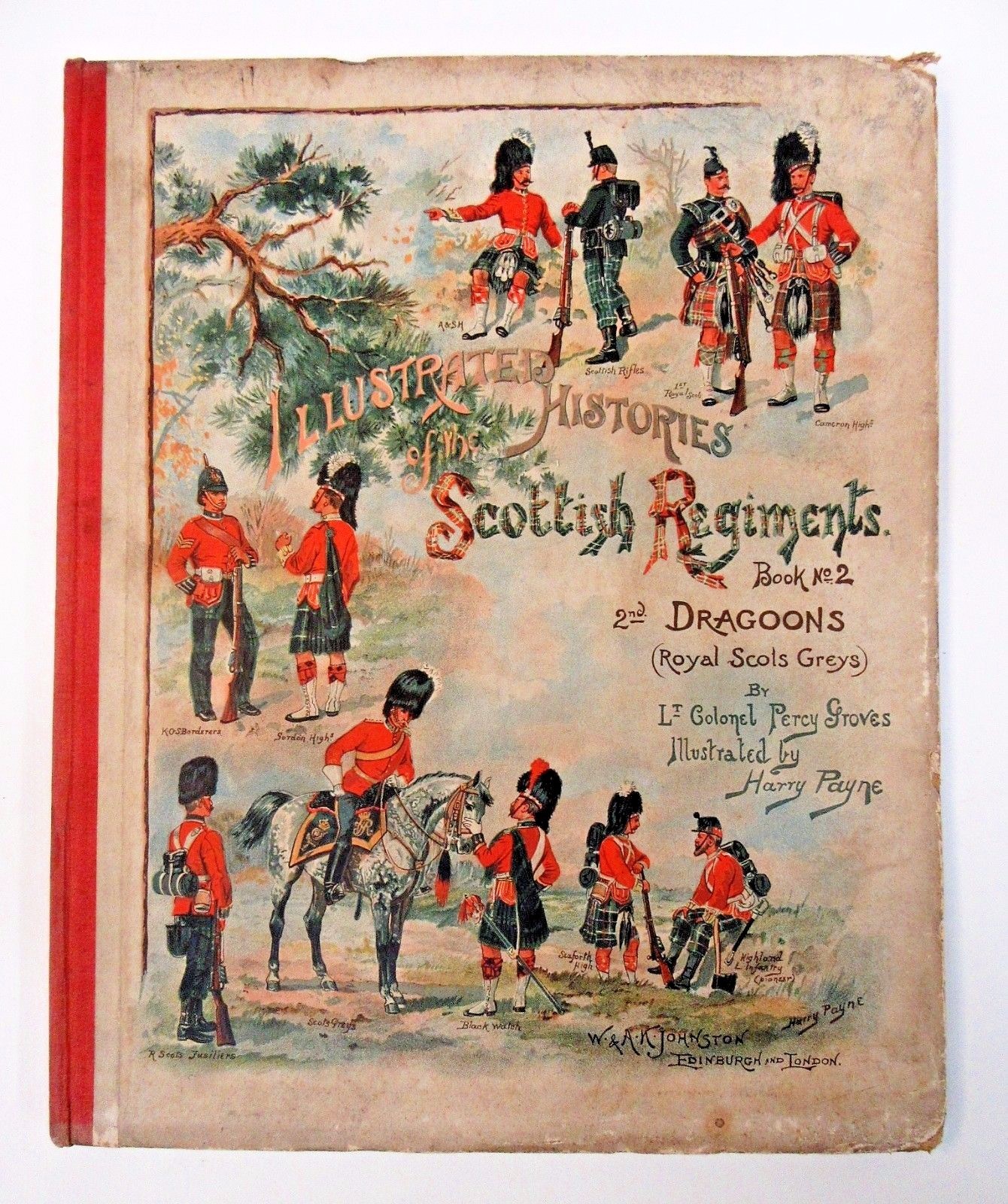 rare book: 1893 ILLUSTRATED HISTORIES of the SCOTTISH REGIMENTS Book 2 ...