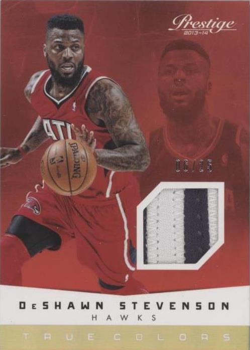 2013-14 Panini Prestige - True Colors Materials DeShawn Stevenson #15 ...