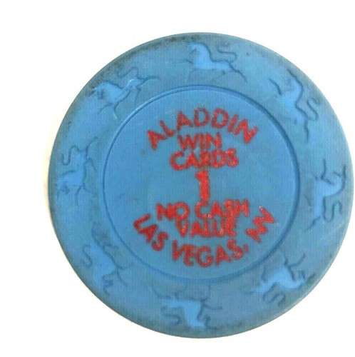 VINTAGE ALADDIN CASINO WIN CARDS 1 CHIP NO CASH VALUE LAS VEGAS NEVADA ...