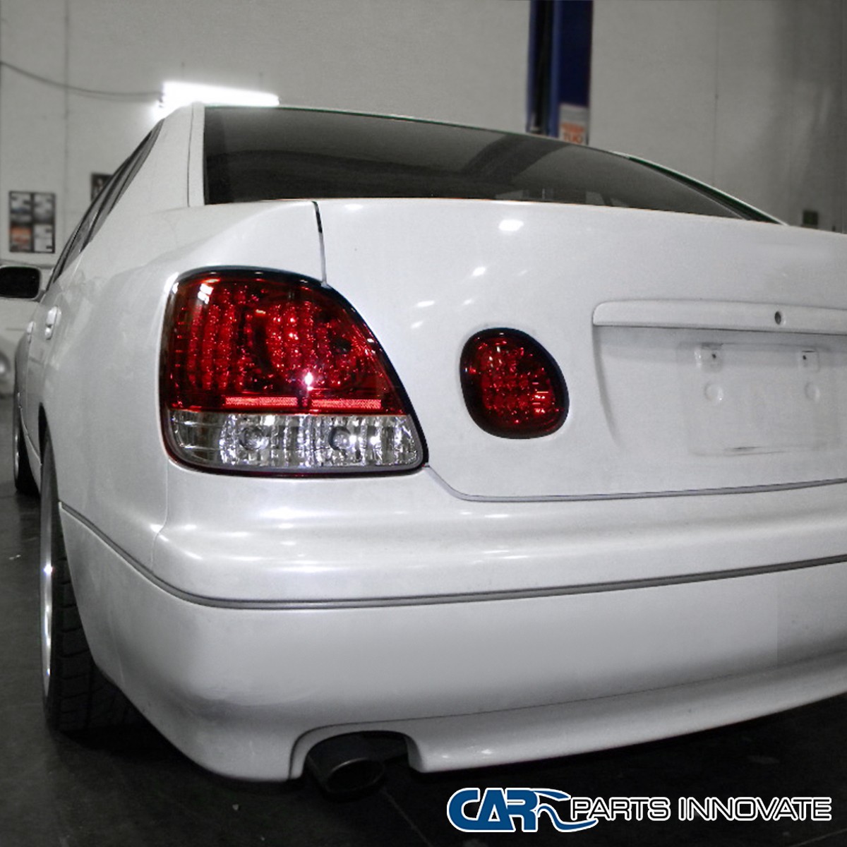 Fits 98-05 Lexus GS300 400 430 Rear Red Clear LED Tail Lights+Trunk ...