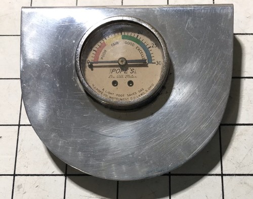 Vintage [POPES] Gas Saver Vacuum Gauge - Hot Rod - Rat Rod - Custom | eBay