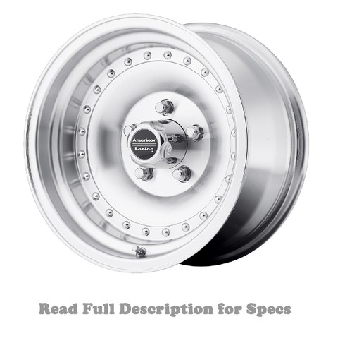 American Racing AR615161 Single Wheel AR61 Outlaw 15" x 10" Machined ...