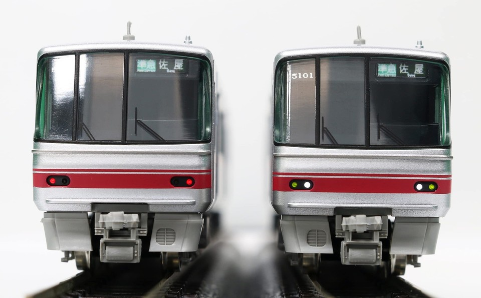 Green Max N Gauge Meitetsu 5000 series (bogie formation with bolsta ...