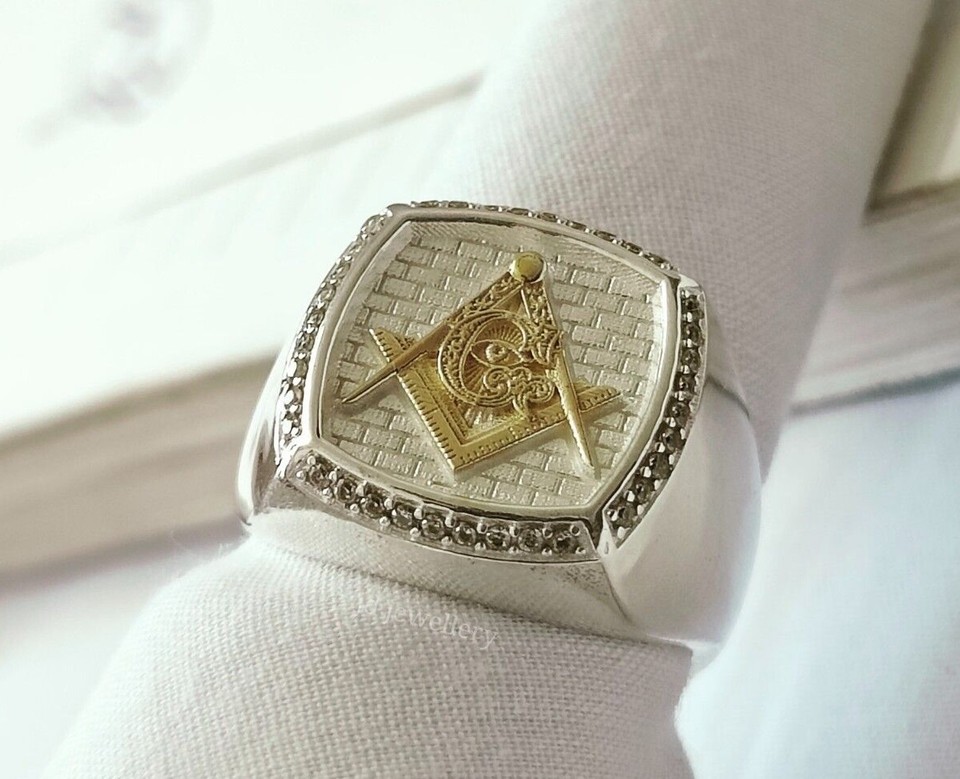 Masonic Ring Free Mason Ring Masonic Symbol Band Ring Brother Ring ...