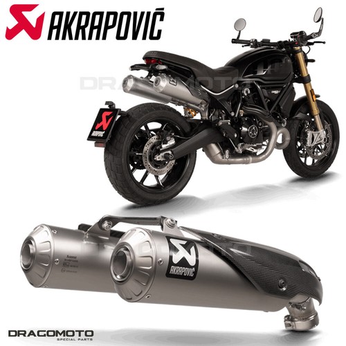 DUCATI SCRAMBLER 1100 2021-2022 Exhaust AKRAPOVIC Titanium S-D11SO13 ...