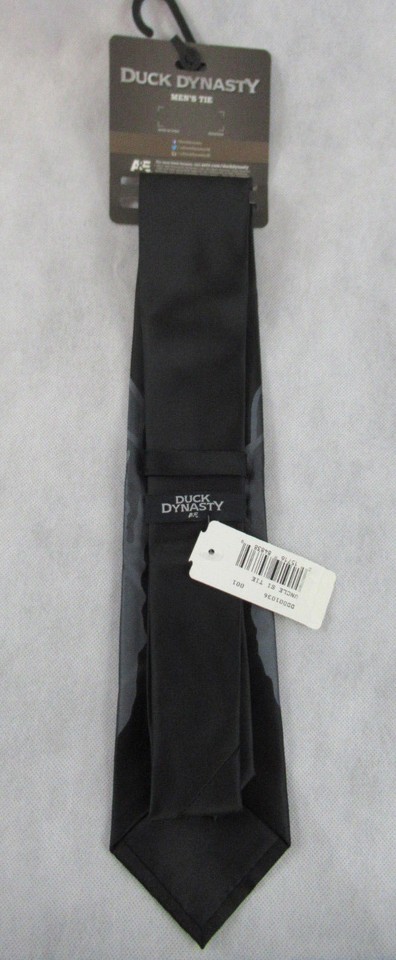 A&E Duck Dynasty Men's Uncle Si Hey Listen Here Jack Neck Tie, Black ...