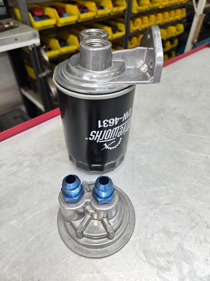 New SBC/SBF Performance Remote Oil Filter Mount, Adapters, Filter ...