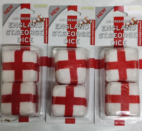 3 x Diferent Fragrance England Football St George Car Air Freshener ...