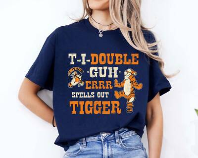 Retro Funny Tigger Spells Out Tigger Winnie The Pooh Tshirt Women | eBay
