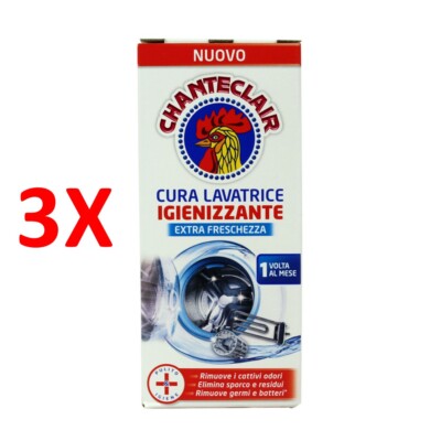 3 X Chanteclair Cura Lavatrice Igienizzante - Extra Freschezza 250 Ml ...
