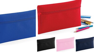 Quadra Pencil Case School Plain Stationary Bag VARIOUS COLORS QD442 ...