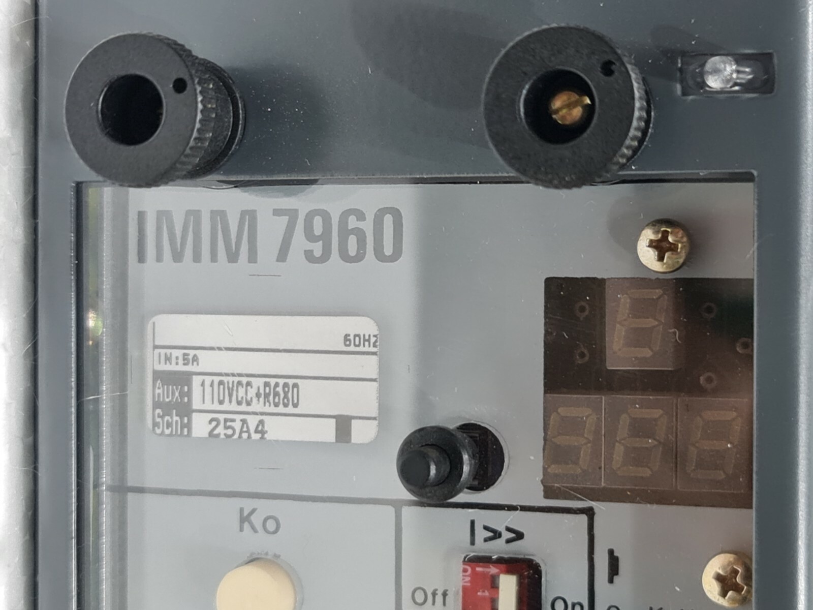 CEE / ICE IMM 7960 DIGITAL MOTOR PROTECTION RELAY IMM7960 IN:5A 110VCC ...