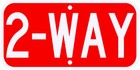 2 WAY STOP SIGN REAL 3M Engineer Grade Prismatic Reflective DOT ...