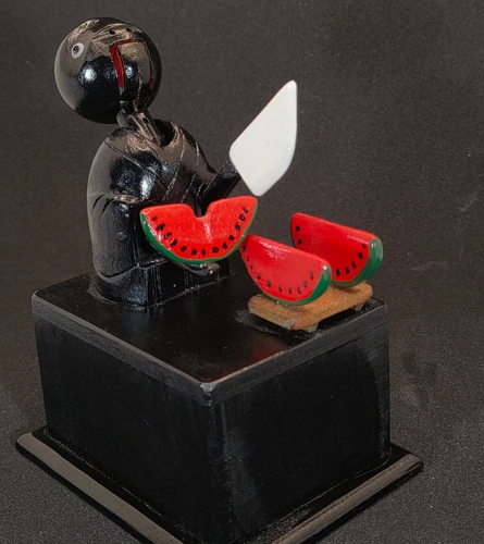 Japanese Kobe Ningyo Doll Watermelon Cooking Eater Karakuri Gimmick Toy ...