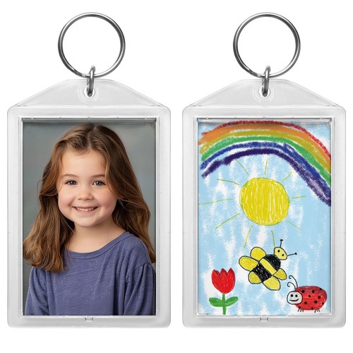 Acrylic Photo Snap-In Keychain - 25 Pack (2" x 3") | eBay