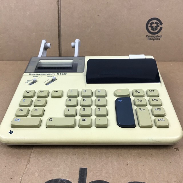 Texas Instruments Ti-5033 SV Super View 12 Digits Printing Office ...