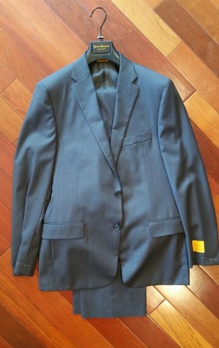 Hickey Freeman Gray Beacon Fit Traveler Suit - Size 41 R - Extra Set of ...
