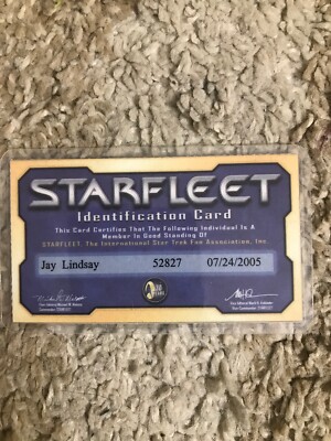 Star Trek Section Starfleet Intelligence DS9 ID Badge Name Tag Card E92 ...
