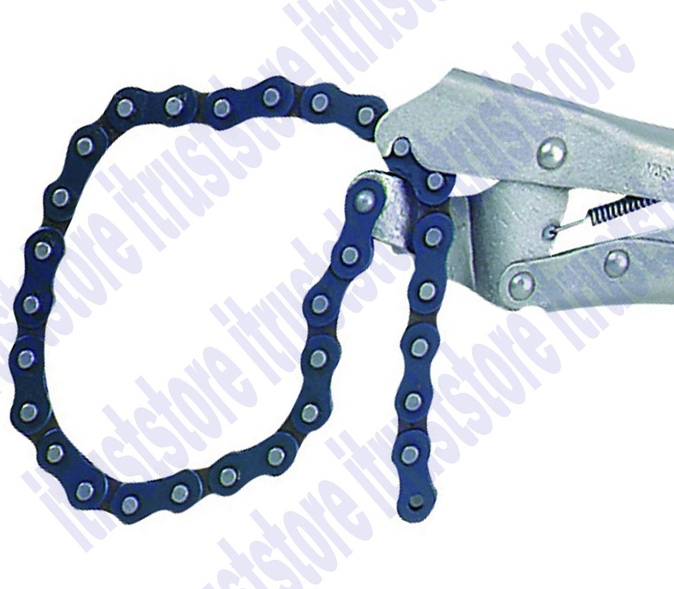 STEEL CHAIN LINK LOCKING CLAMP PIPE GRIP STRAP GRIP PLIER TOOL FOR ...