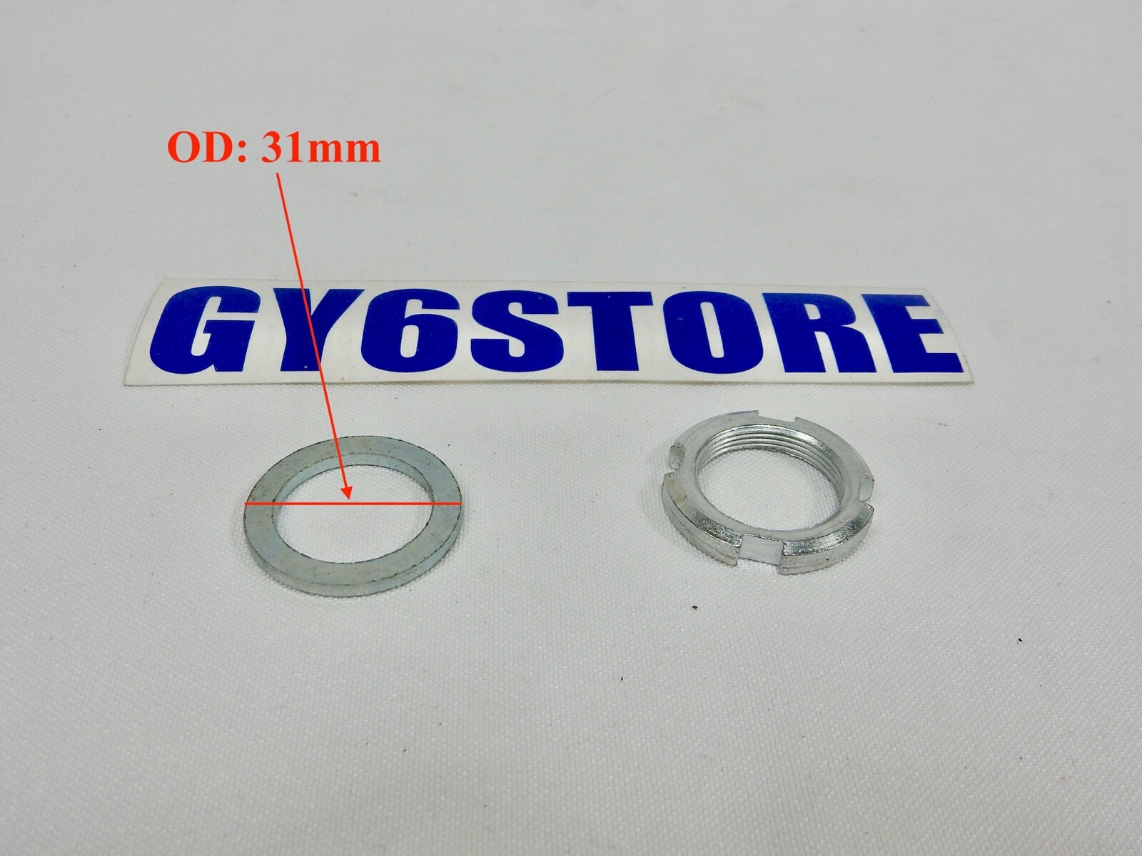 150cc Starter Clutch Nut Notched Reverse Thread 30mm With Washer For ...