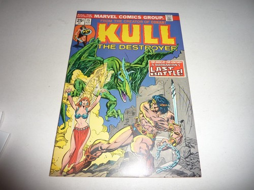KULL THE DESTROYER #15 Marvel 1974 VF- 7.5 MVS Intact Includes Lee ...