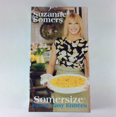 New VHS Suzanne Somers-Somersize 2 Pack Fast And Easy Entrees Desserts ...