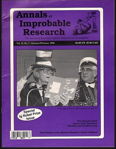ANNALS OF IMPROBABLE RESEARCH Magazine Jan/Feb 1996--Special Ig Nobel ...