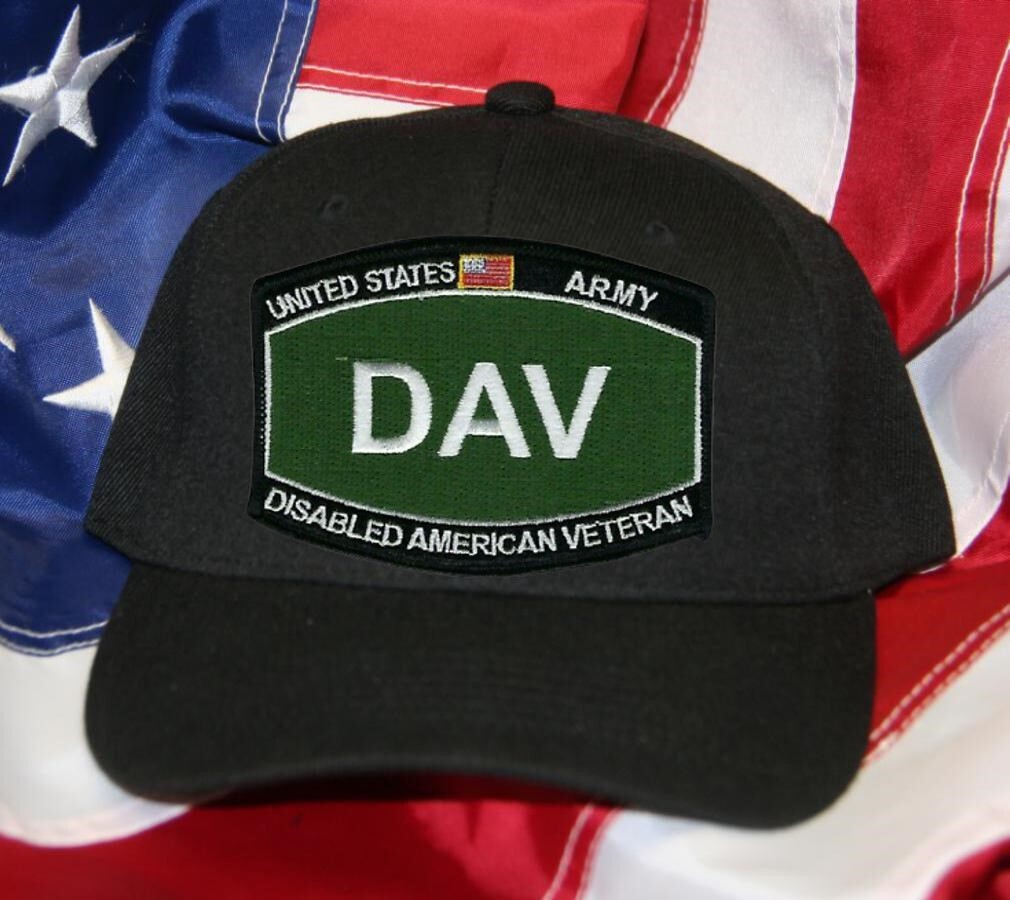 DISABLED AMERICAN VETERAN DAV HAT PATCH CAP US ARMY LOGO SEAL USA PIN ...