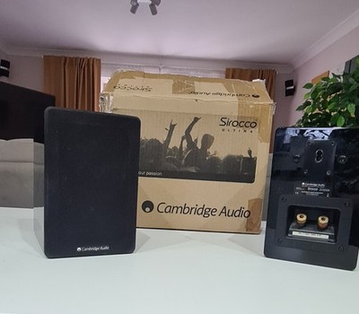 Pair Cambridge Audio SIROCCO SL20 Piano Black Stand or Bookshelf Speakers | eBay UK