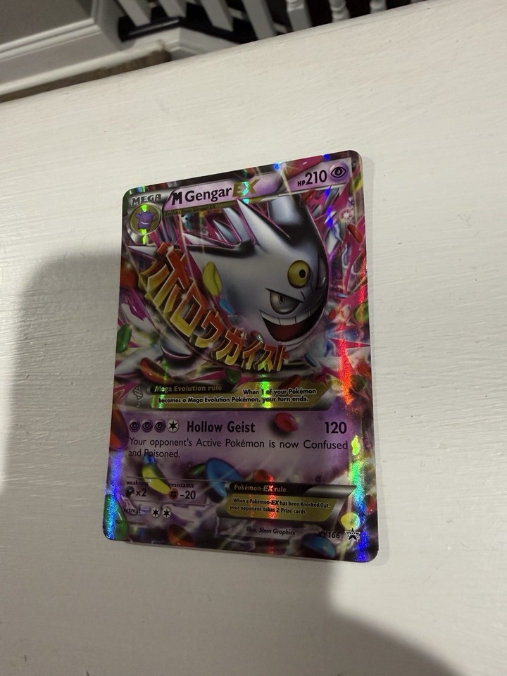 Mega Genger EX. XY166 Pretty Good Condition Pokemon Card Near Mint Rare ...