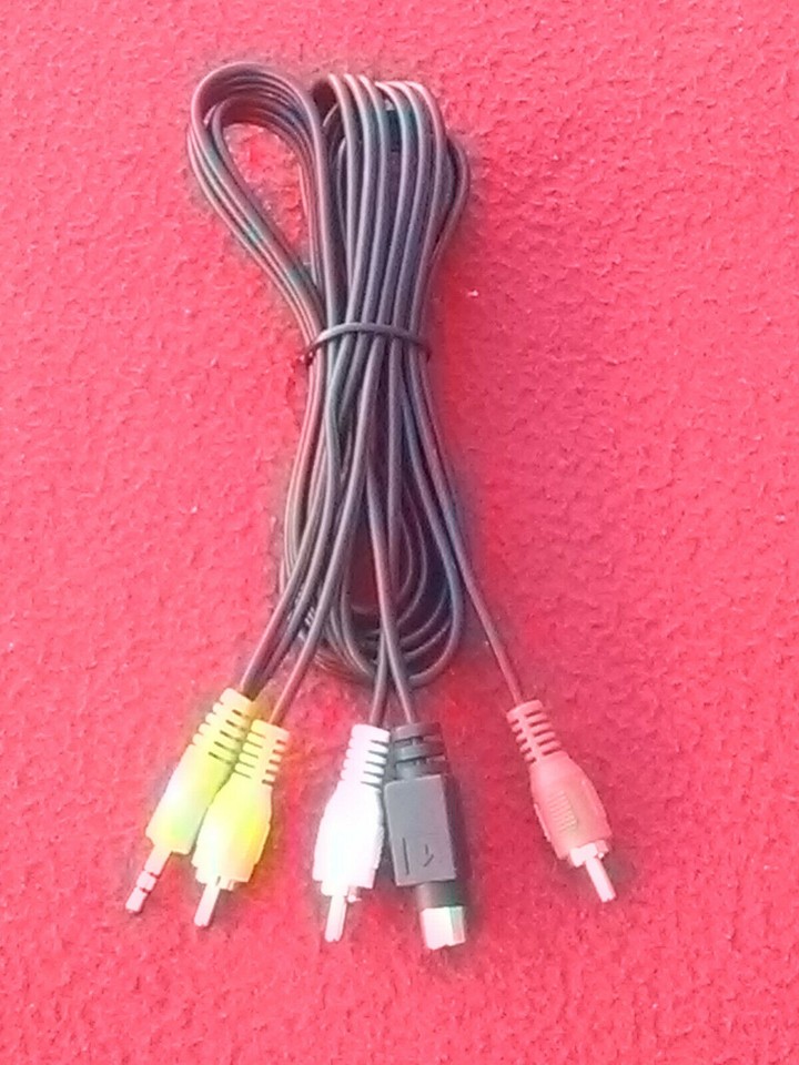 6 FT S-video AUX 3.5mm Audio to 3-rca Composite AV Video Cable for PC ...