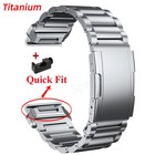 Titanium Metal Wrist Band Strap For Garmin Fenix 7X 7 6 6X Pro 5 5X 3HR ...