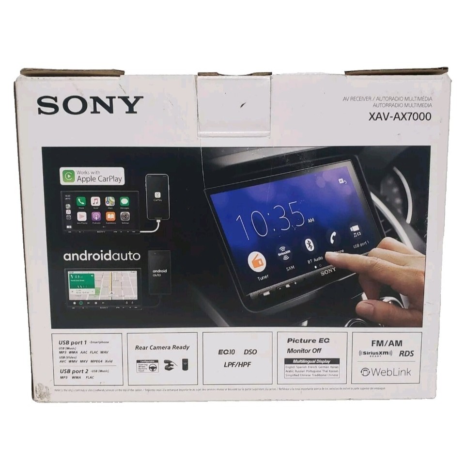 Sony XAV-AX7000 6.95"Apple Carplay/Android Auto High Power Media ...