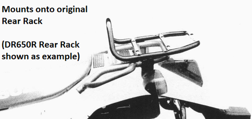 Suzuki DR600 Dakar Valise / Haut Boite Rack - Noir Hepco & Becker (1989 ...