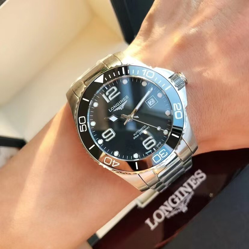 Longines HydroConquest Automatic Green Dial Men's Watch L37404966 | eBay