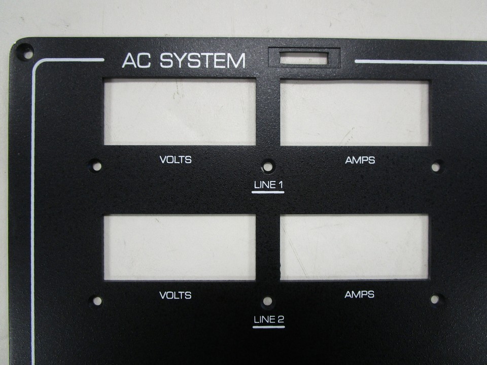 TIARA YACHTS BLANK ALUMINUM AC DISTRIBUTION BREAKER PANEL 330252-0 ...