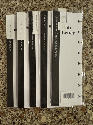 Cloth and Paper - Half Letter Insert refills | eBay